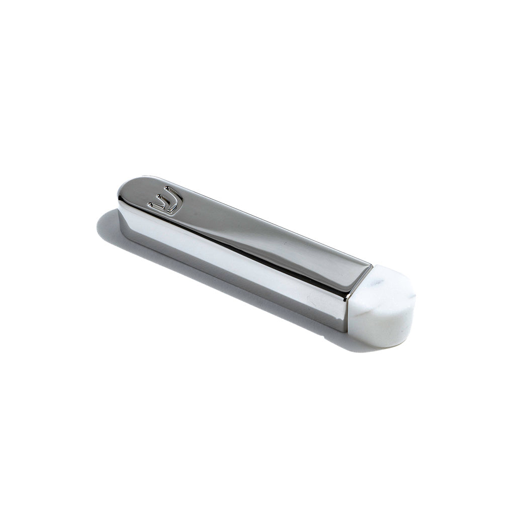 Coluna Mezuzah Small (5"), Marble & Silver– ANNA New York