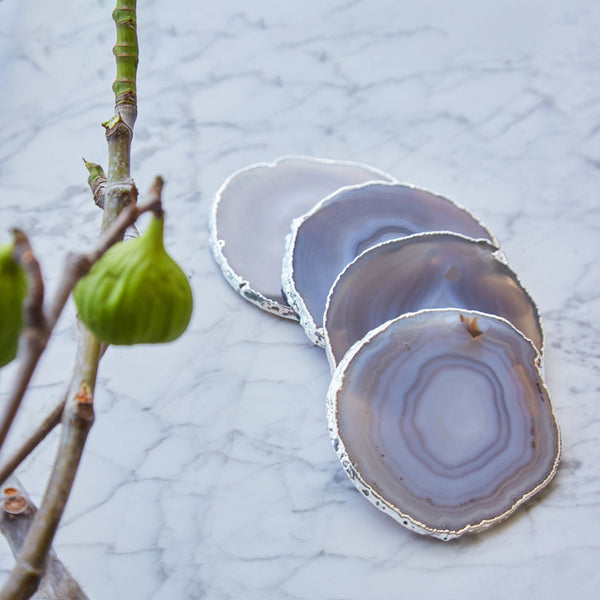 Agate Coasters & Gemstone Coaster Sets - ANNA New York