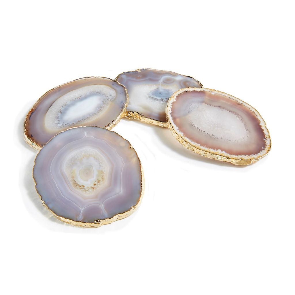 Agate Coasters & Gemstone Coaster Sets - ANNA New York