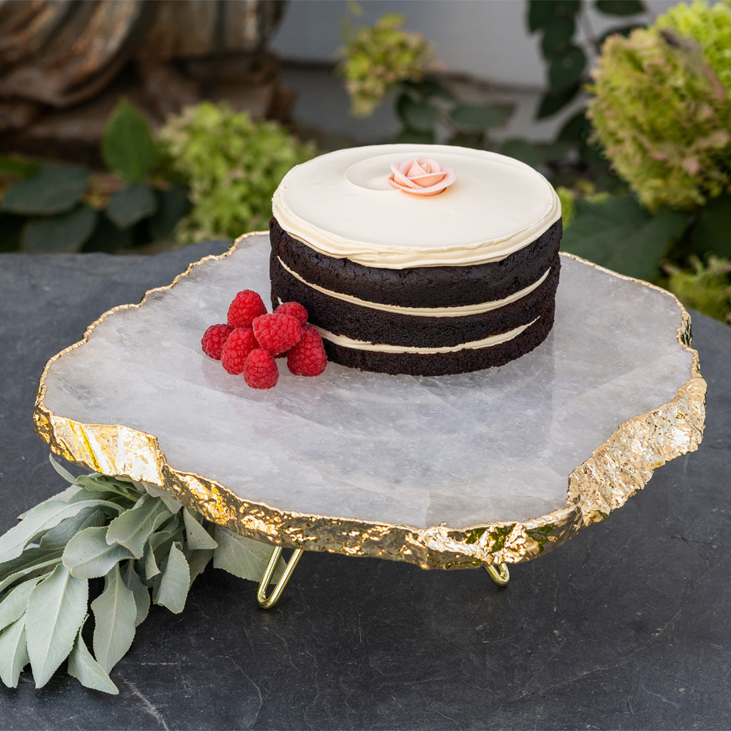 Crystal Cake Plate & Gemstone Serving Sets | ANNA New York